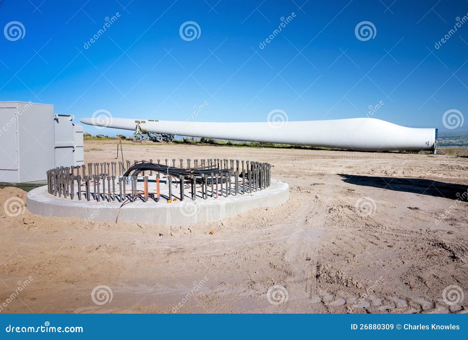 Windmill Generator Ready To Be Assembled Stock Image - Image of ...