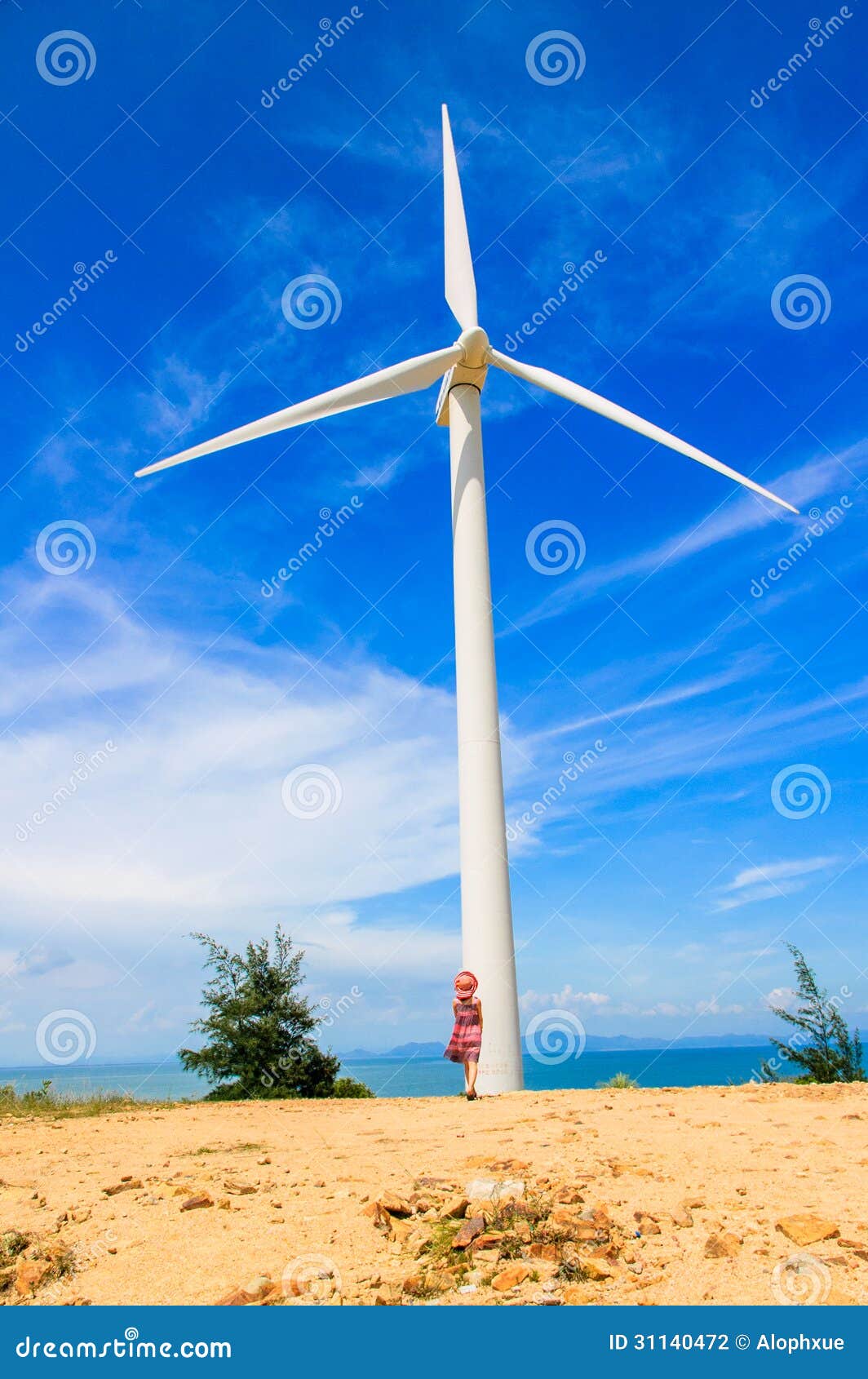 Windmill girl stock photo. Image of water, generation - 31140472