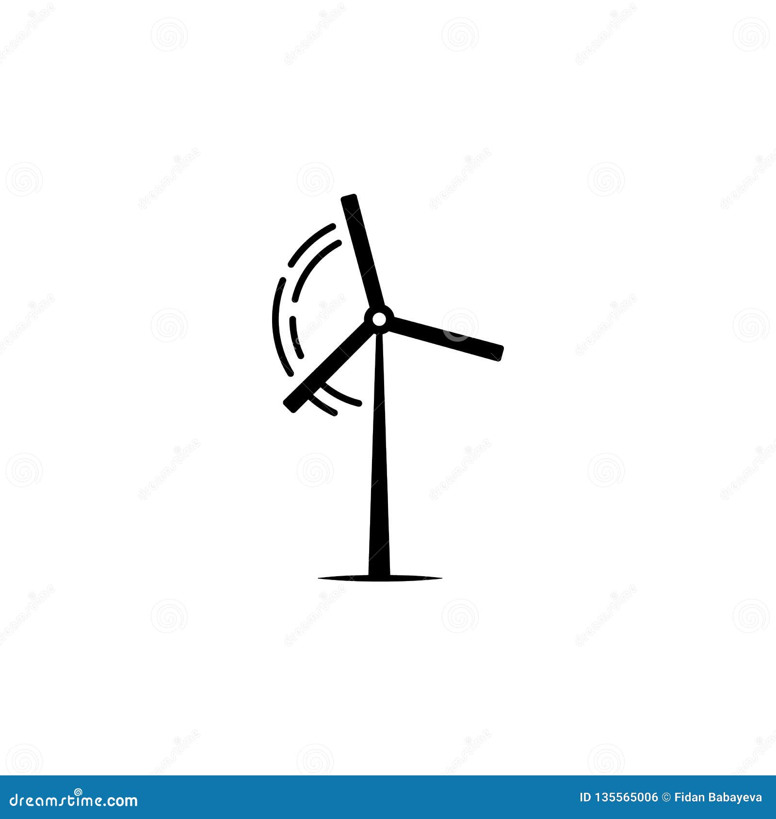 Windmill Icon on White Background. Can Be Used for Web, Logo, Mobile ...