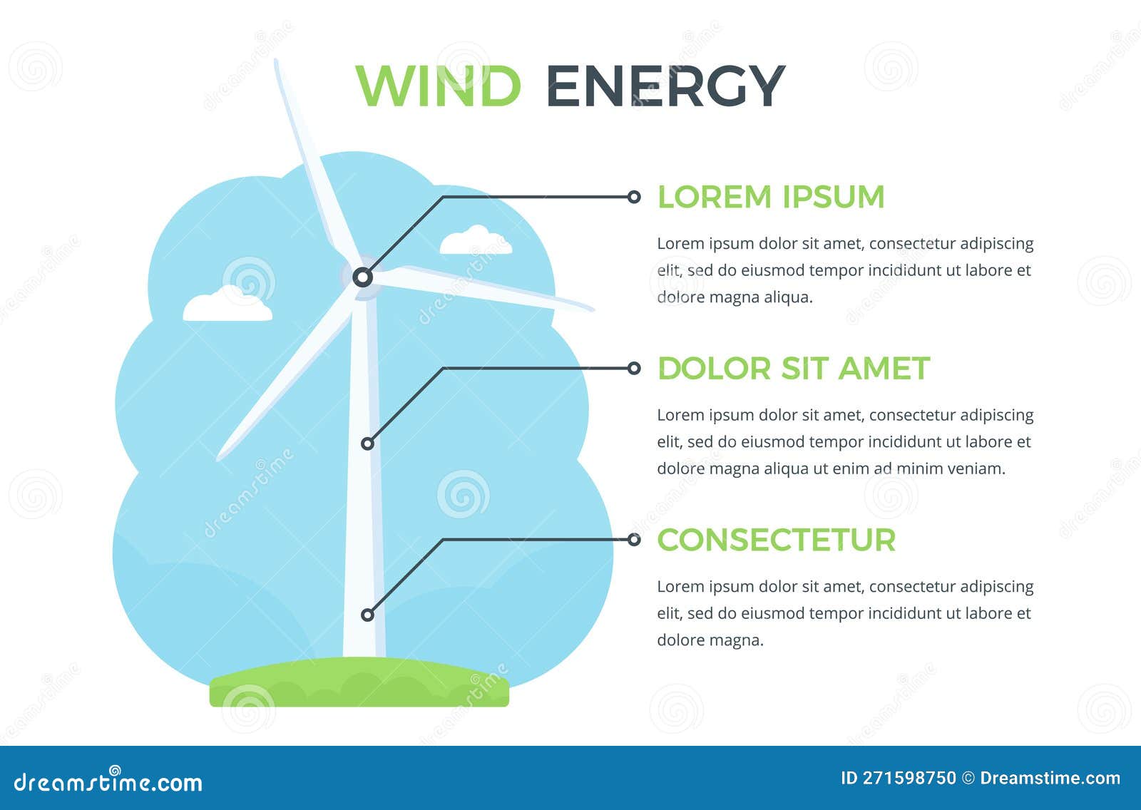Windmill - Infographic Template Stock Vector - Illustration of ...
