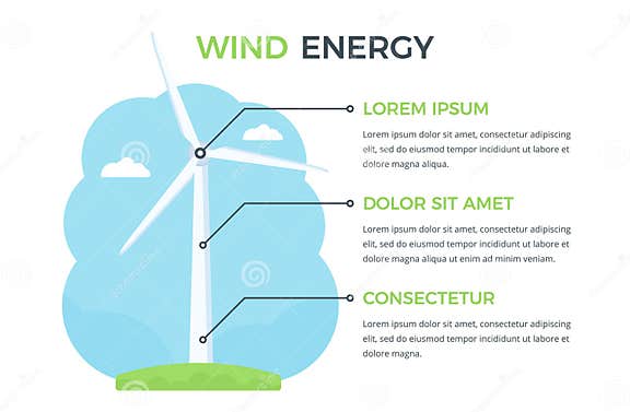 Windmill - Infographic Template Stock Vector - Illustration of ...