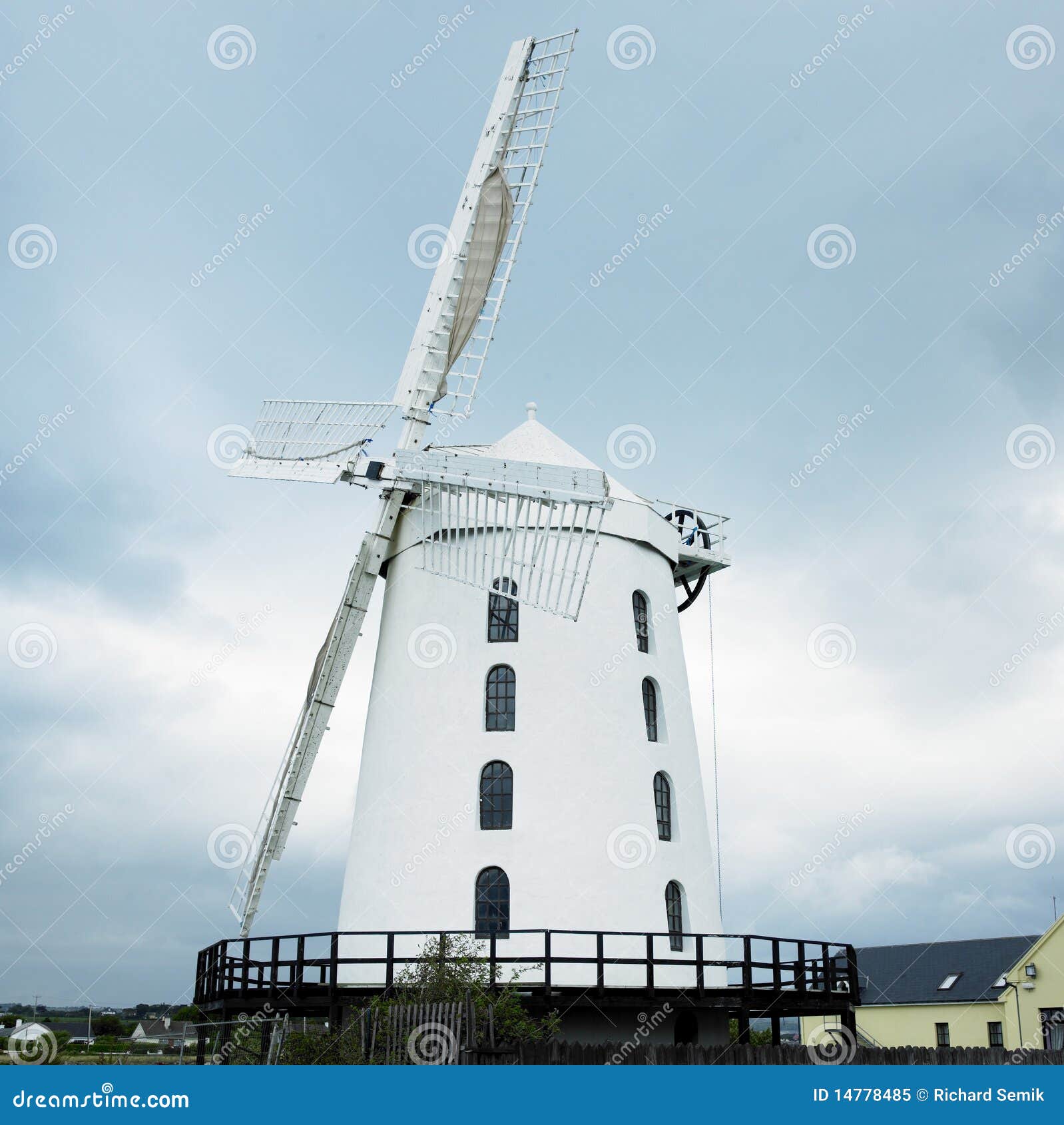 Windmill in Ireland stock image. Image of outdoor, ireland - 14778485