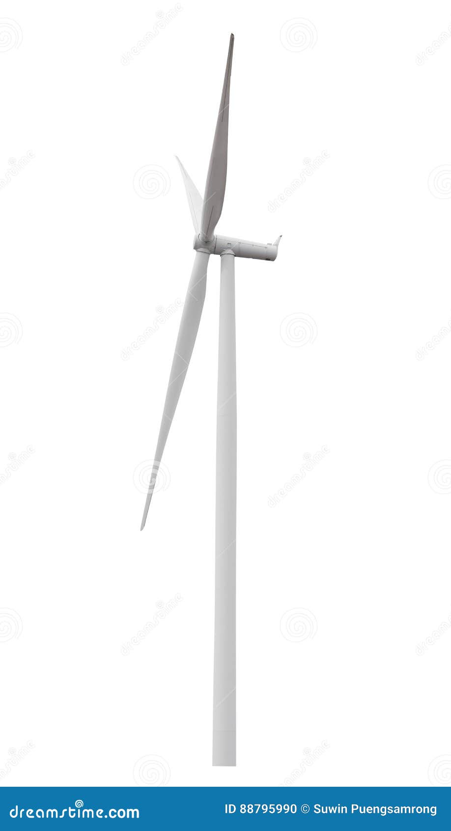 Windmill Isolated on White Background Stock Photo - Image of ...