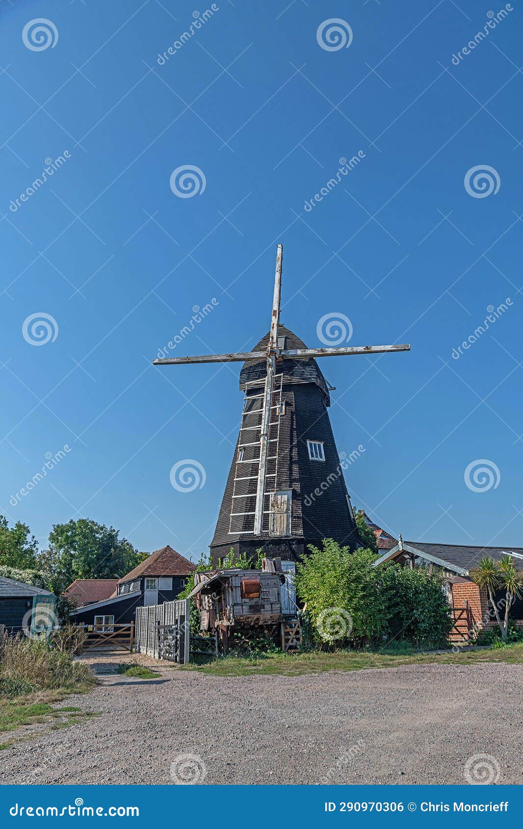 Windmill in the Kent Village of Sarre England Editorial Photo - Image ...