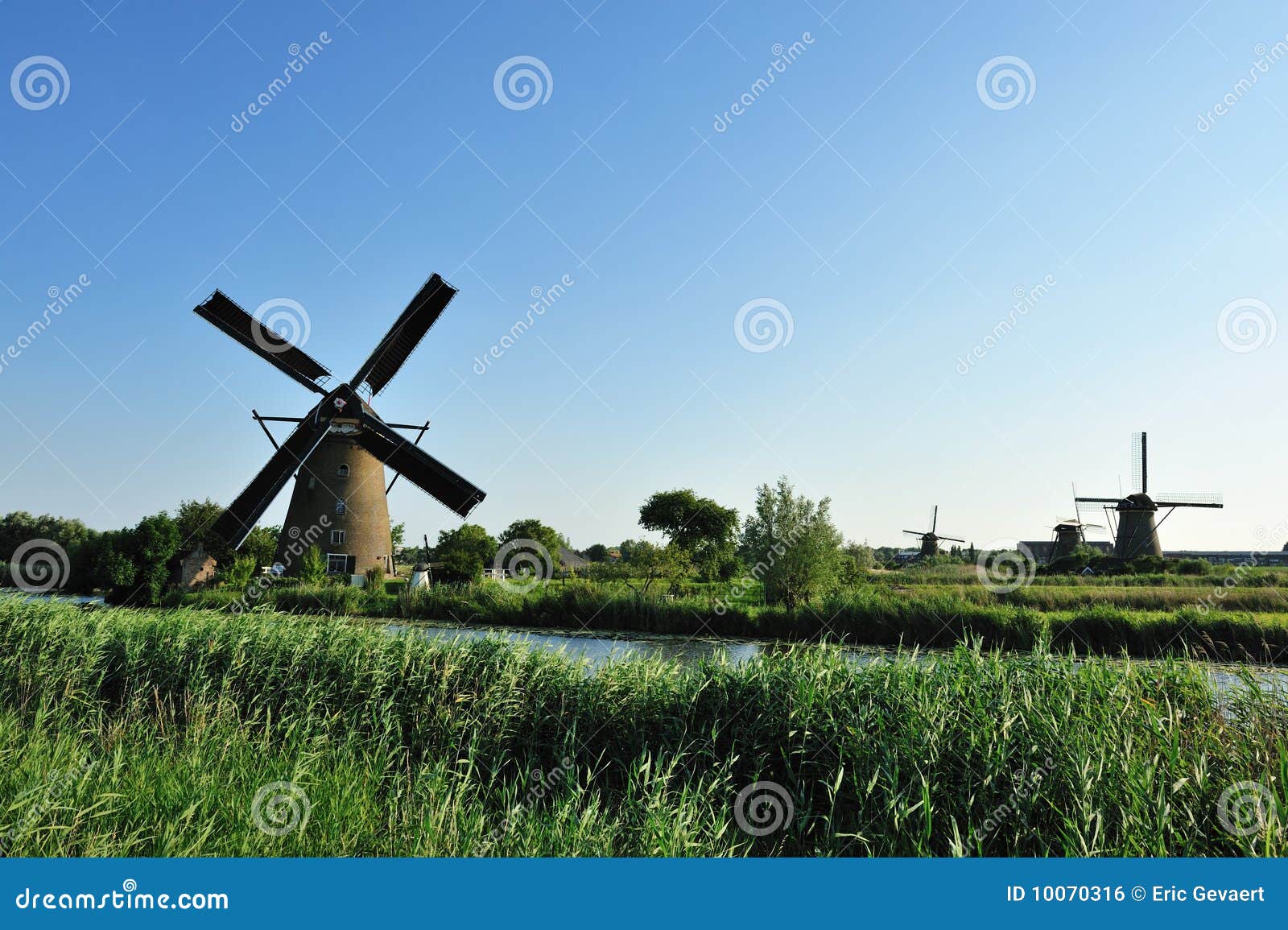 Windmill landscape stock photo. Image of heritage, environmental - 10070316