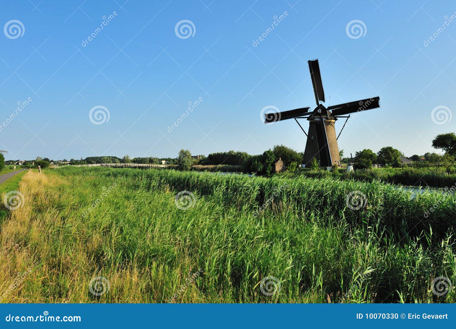 Windmill landscape stock photo. Image of agriculture - 10070330