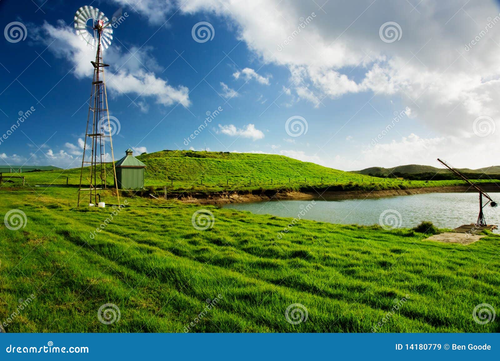 Windmill Landscape stock image. Image of scenic, renewable - 14180779