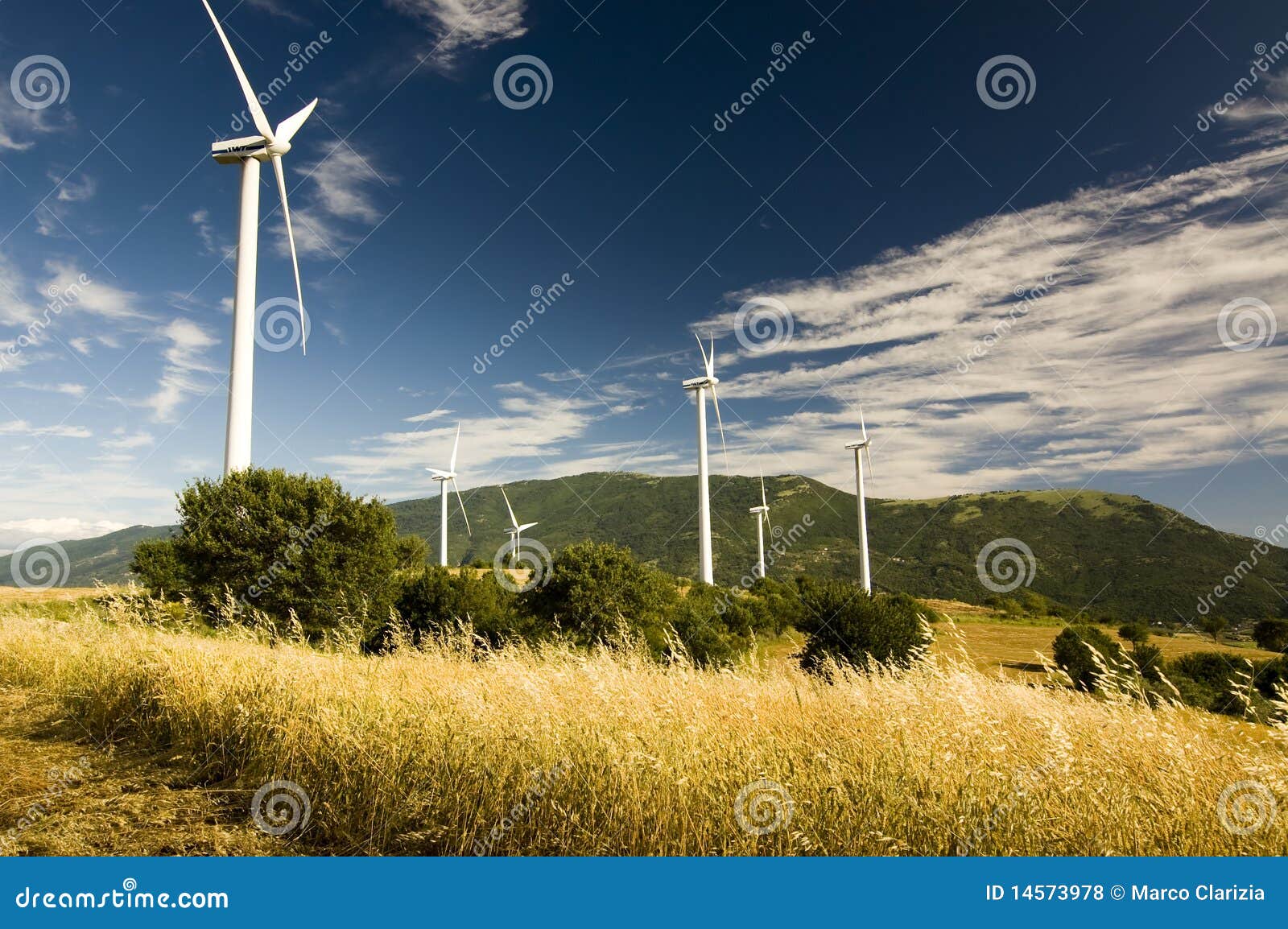 Windmill landscape stock photo. Image of crop, alternative - 14573978