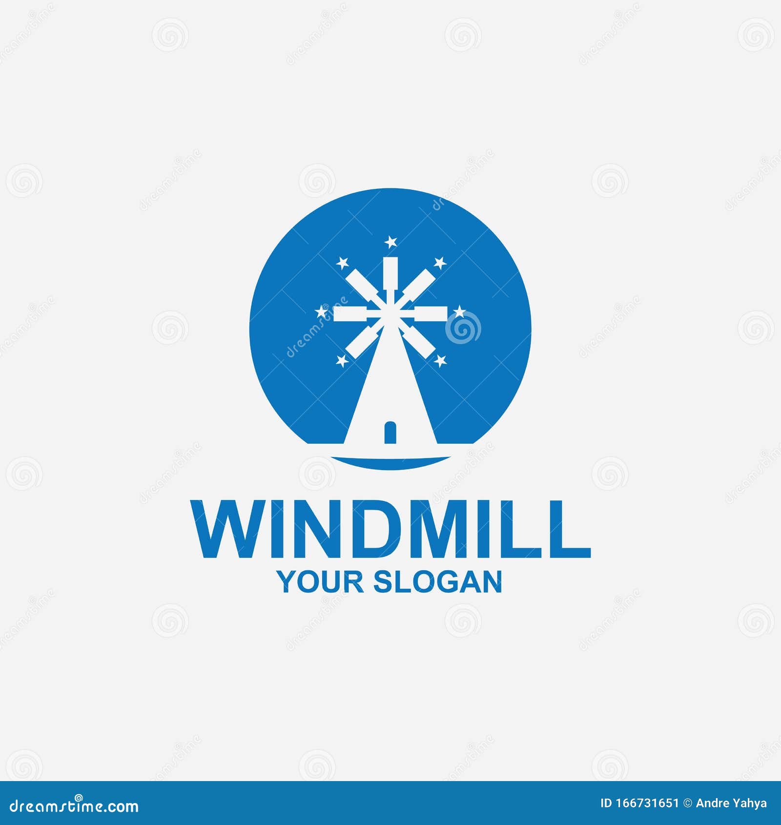 Windmill logo template stock illustration. Illustration of label ...