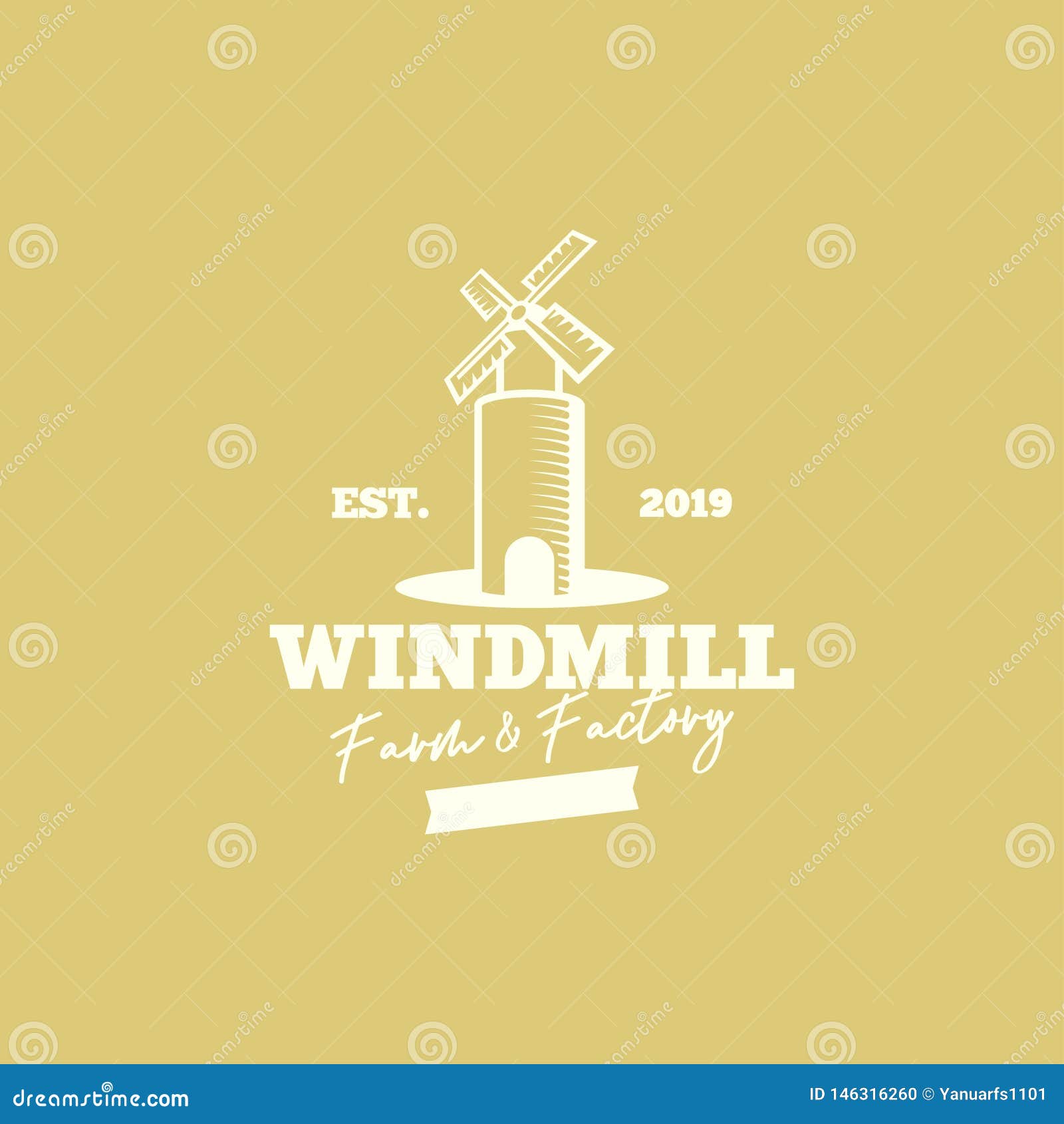 Windmill Logo Template Vector. Building Logo Template Stock Vector ...