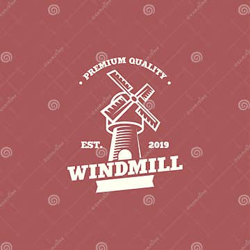 Windmill Logo Template Vector. Building Logo Template Stock ...