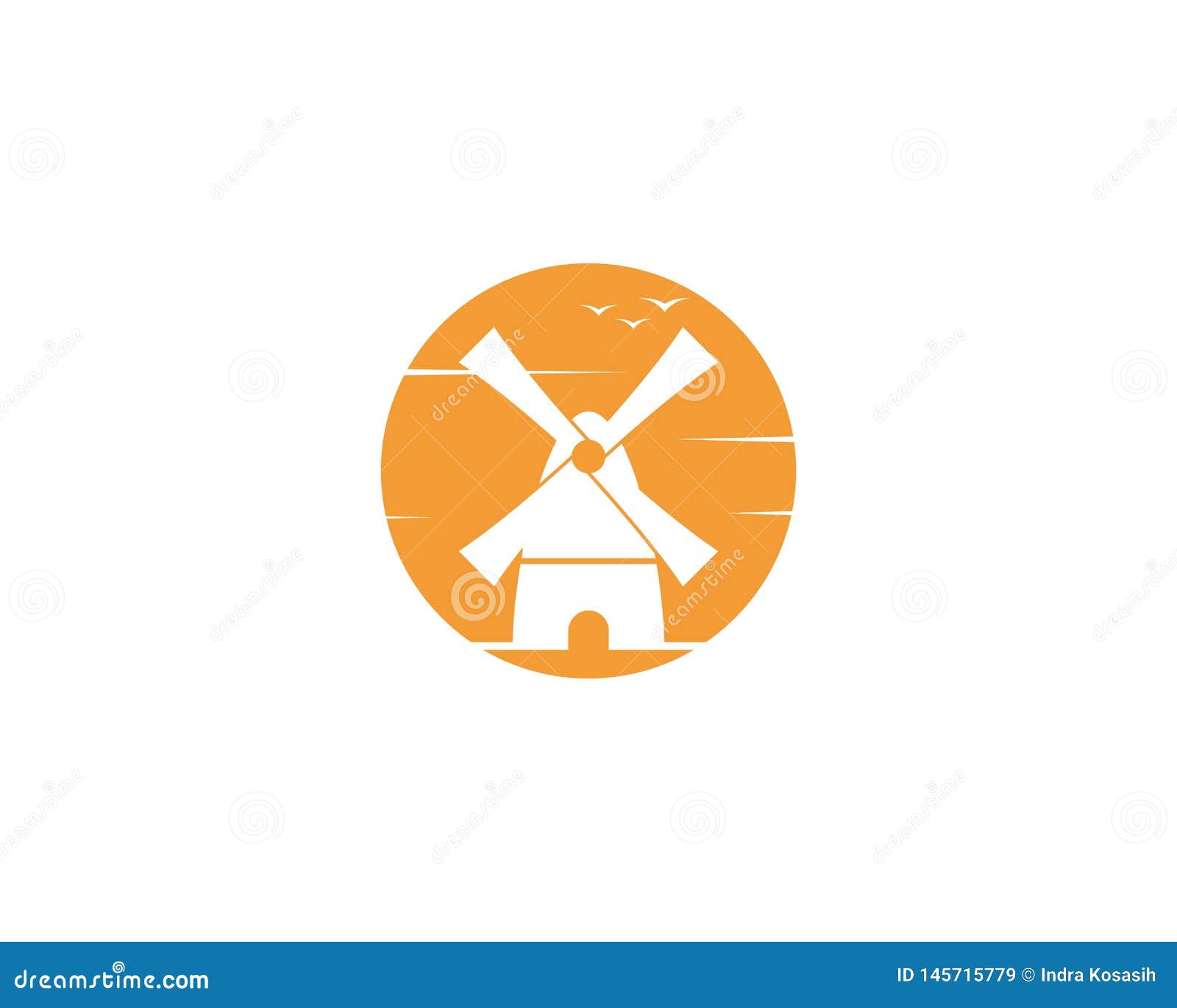 Windmill Logo Template Vector Icon Illustration Stock Vector ...