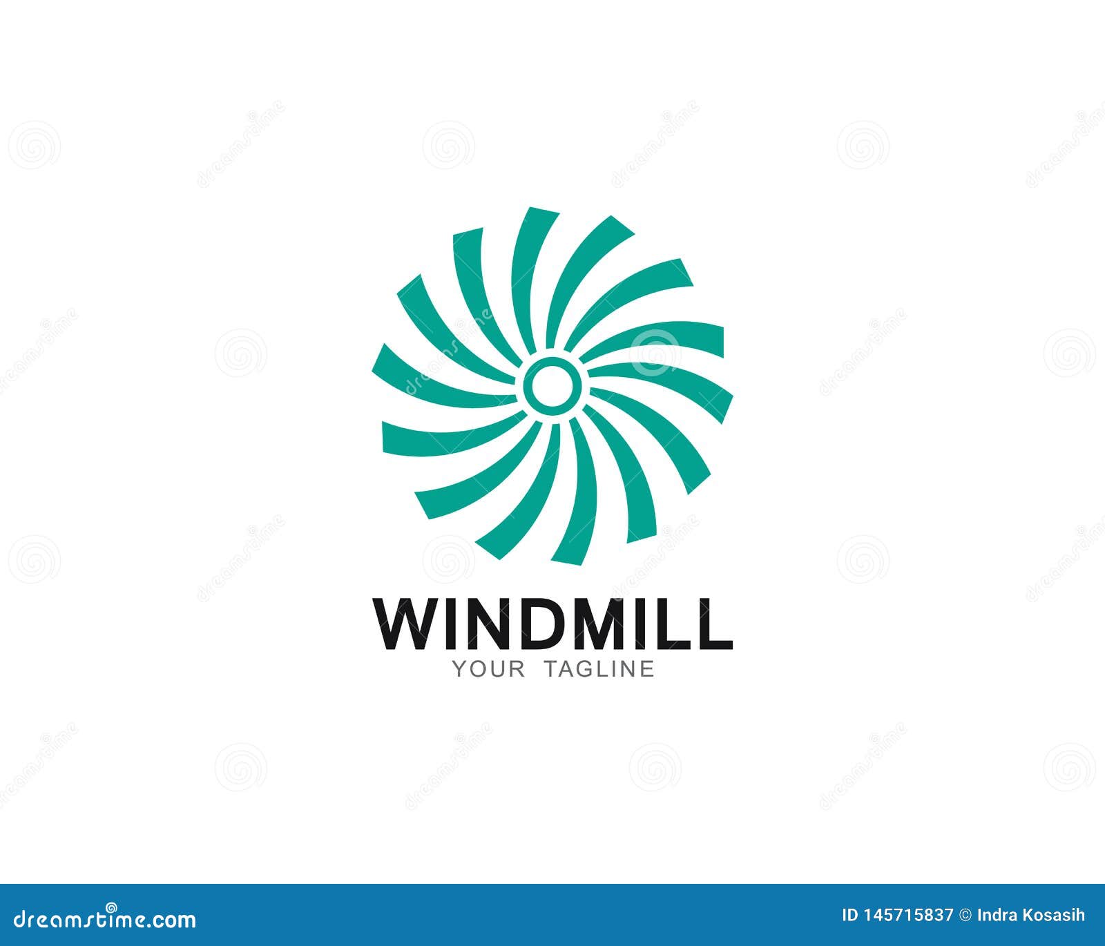 Windmill Logo Template Vector Icon Illustration Stock Vector ...