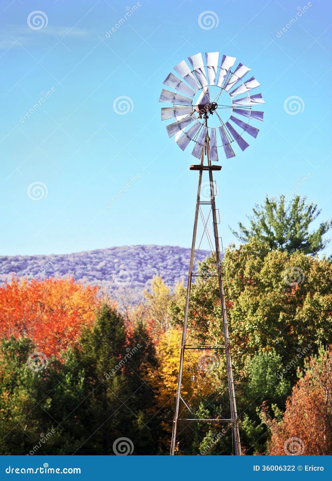 Windmill n stock photo. Image of fall, colorful, metal - 36006322