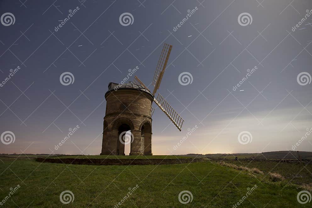 Windmill at night stock image. Image of history, dark - 51909675
