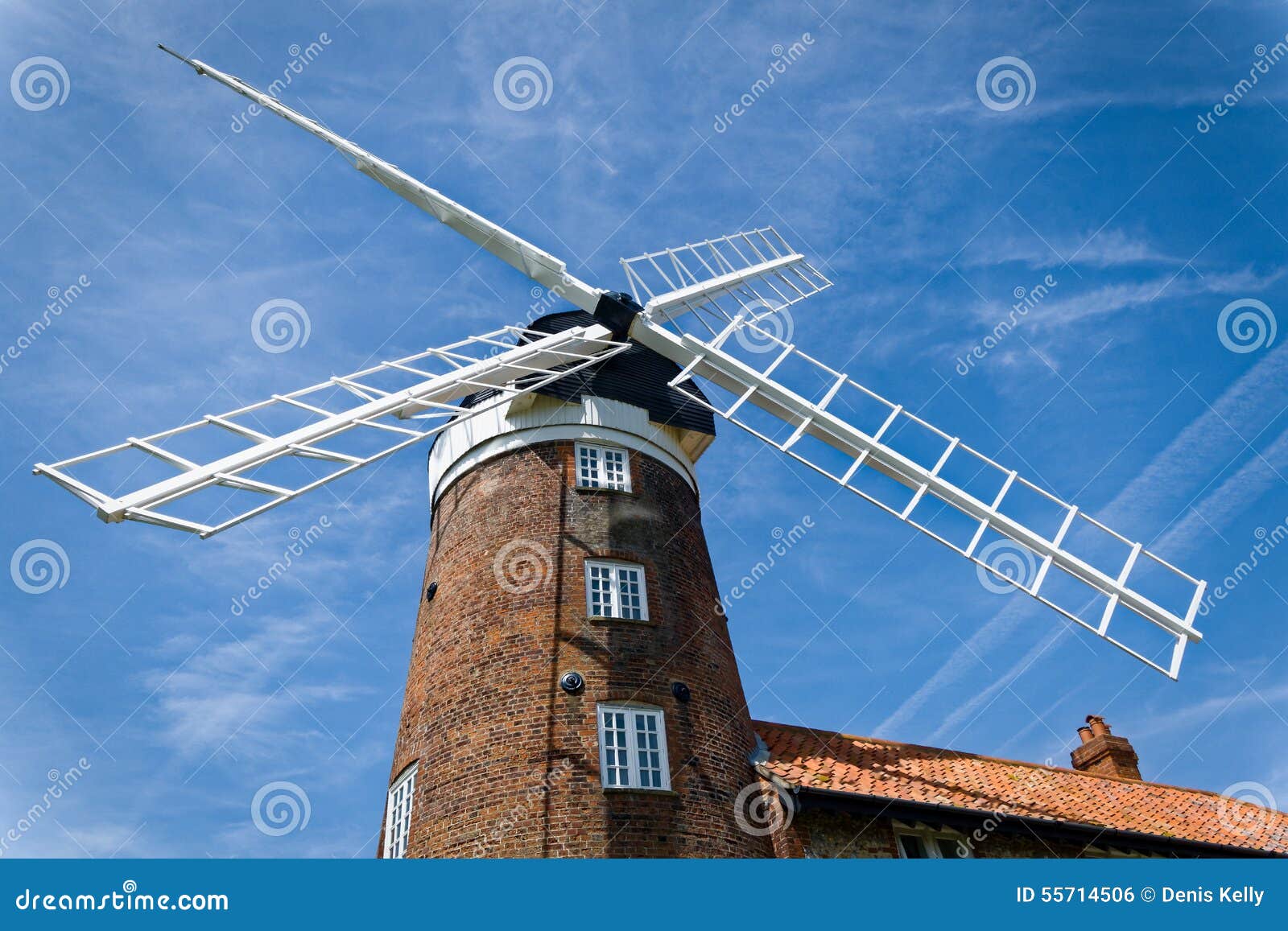 Windmill in Norfolk, England Stock Photo - Image of mill, clean: 55714506