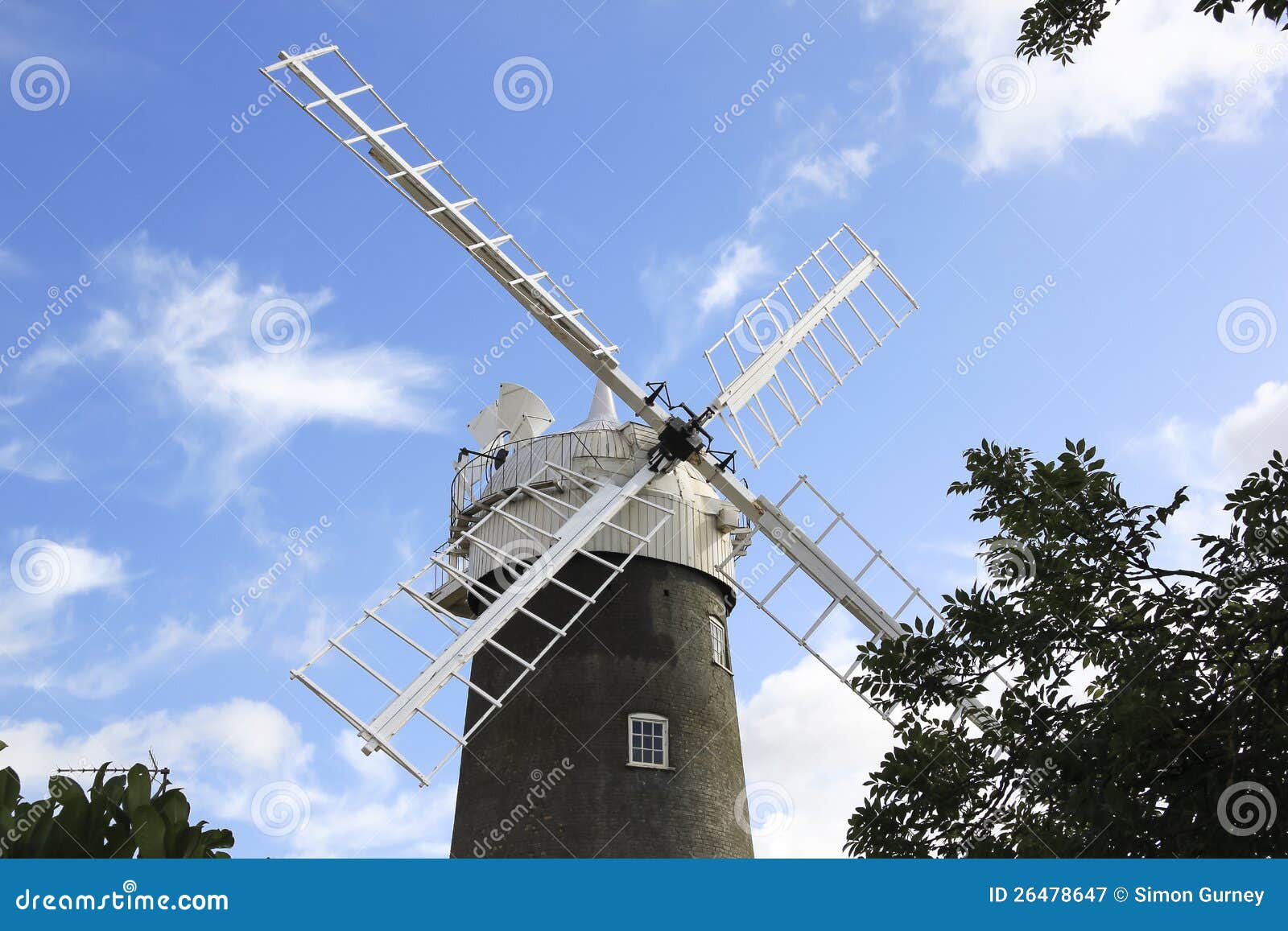 Windmill North Norfolk Countryside England Stock Image - Image of ...