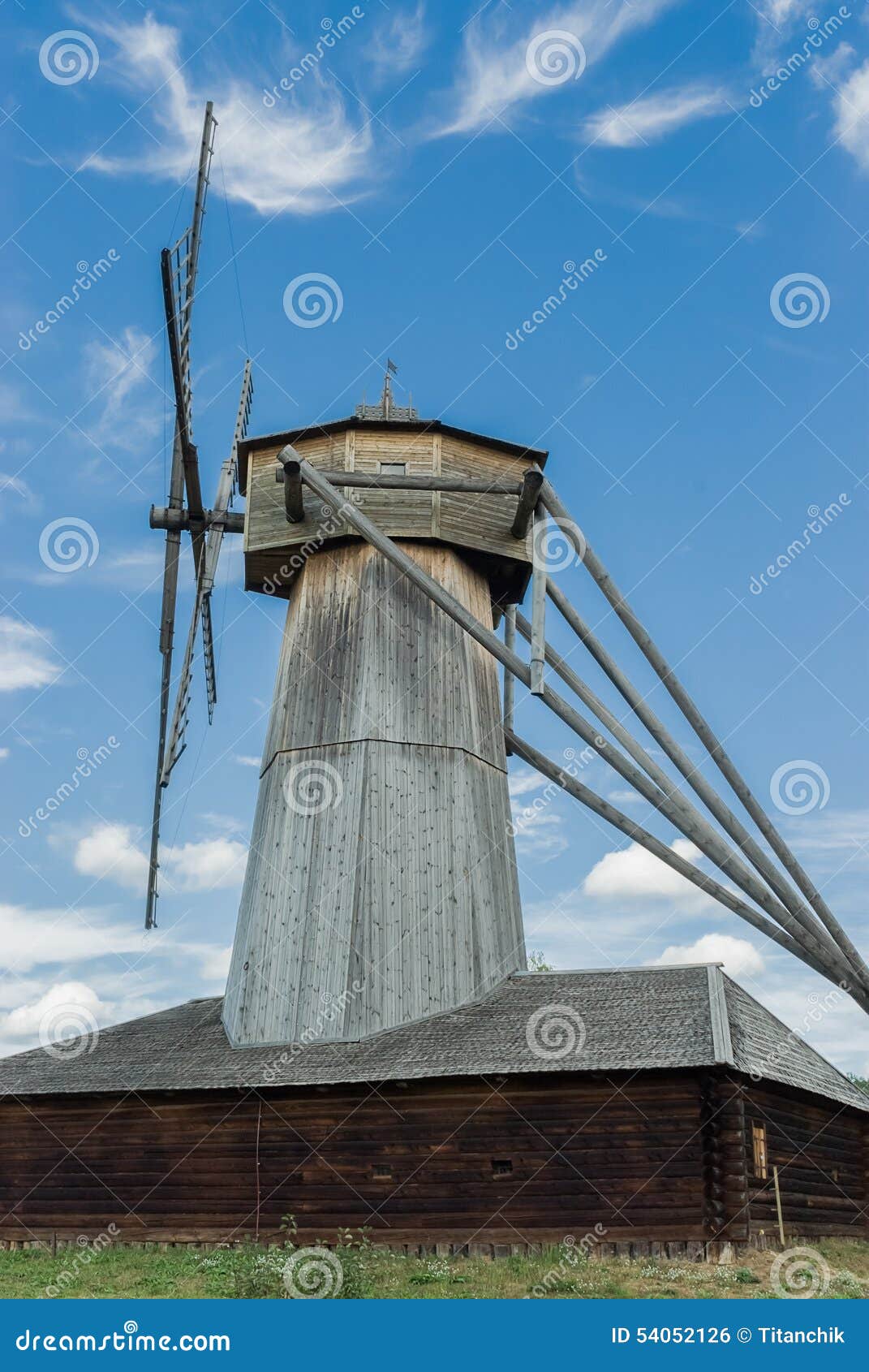Windmill stock photo. Image of blue, monuments, exterior - 54052126