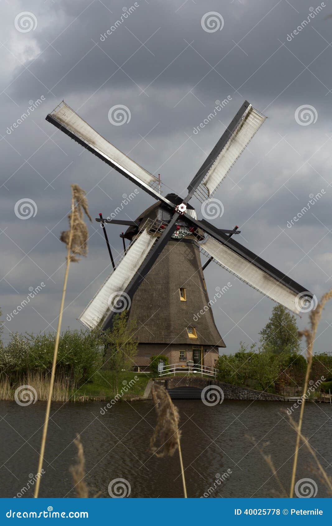 Windmill stock photo. Image of idyllic, nature, retro - 40025778