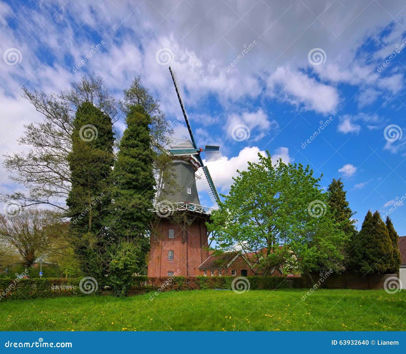 Windmill Papenburg stock photo. Image of windmill, saxony - 63932640