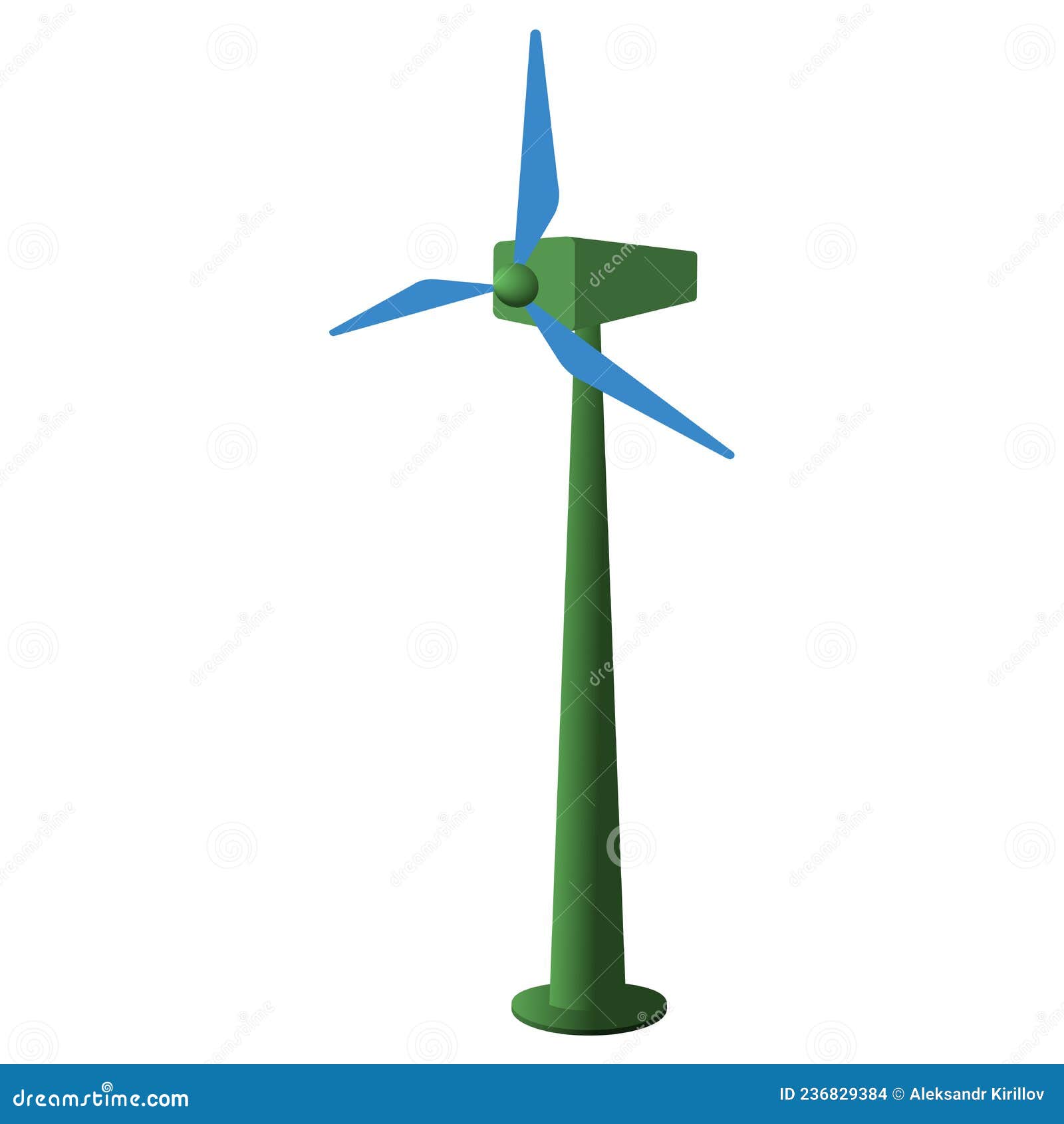 Windmill on a Pole. the Concept of Renewable Energy Sources Stock ...