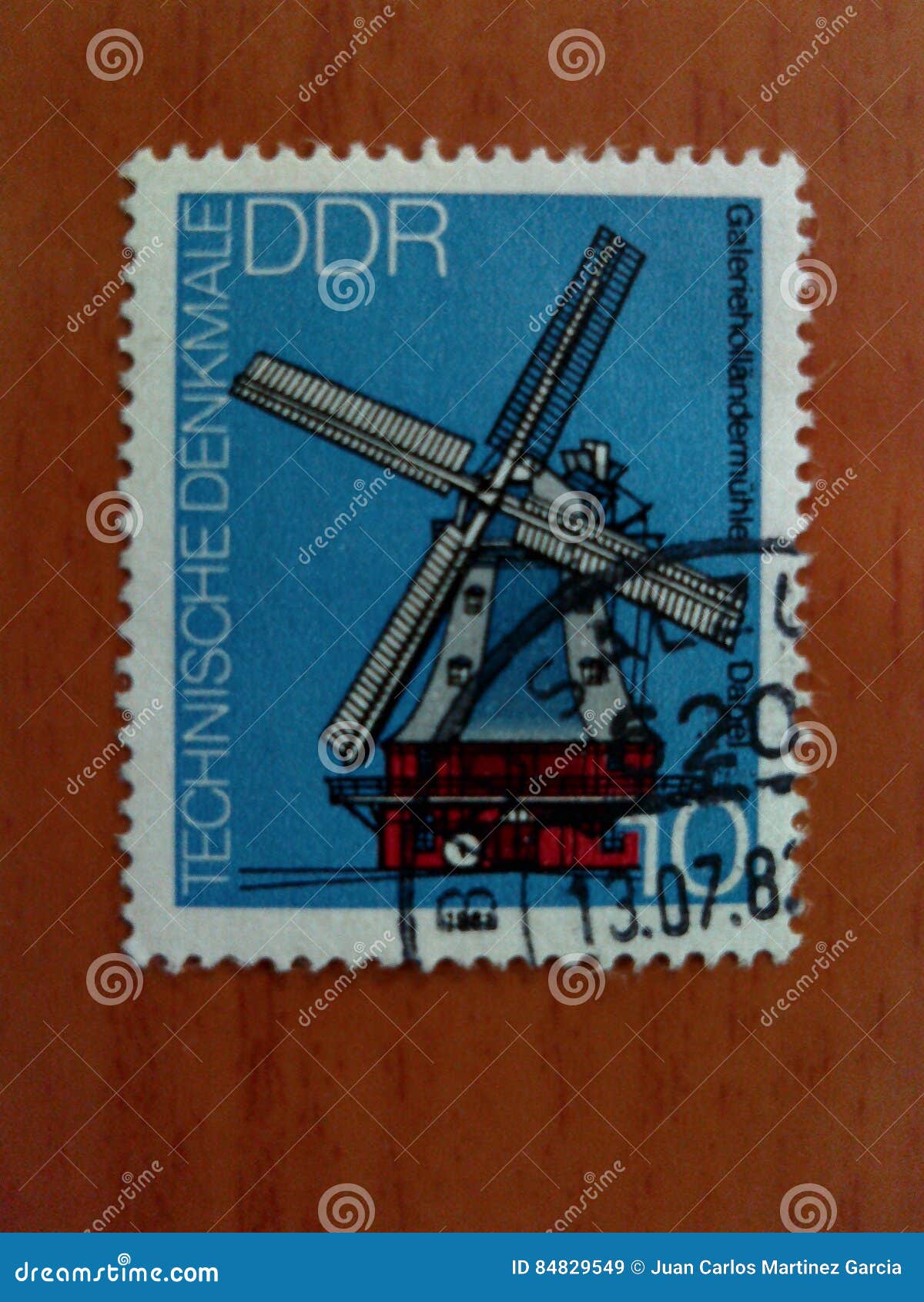 Windmill editorial stock image. Image of windmill, stamp - 84829549