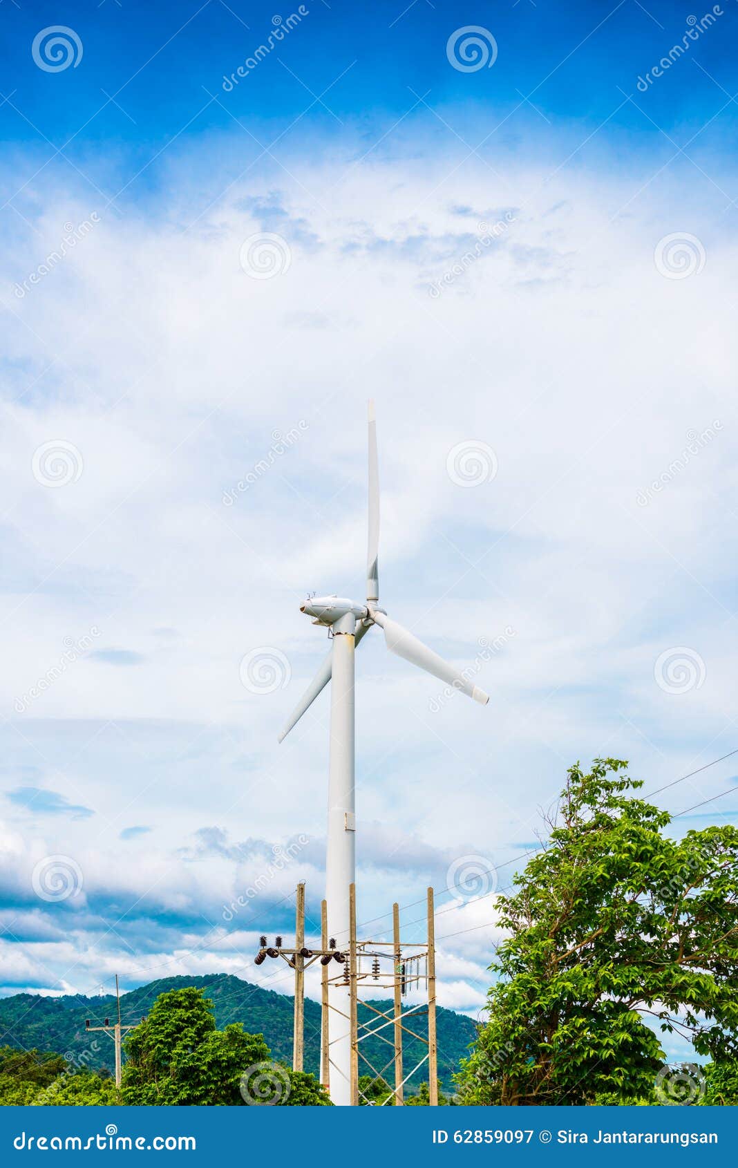 Windmill power phuket stock image. Image of electricity - 62859097
