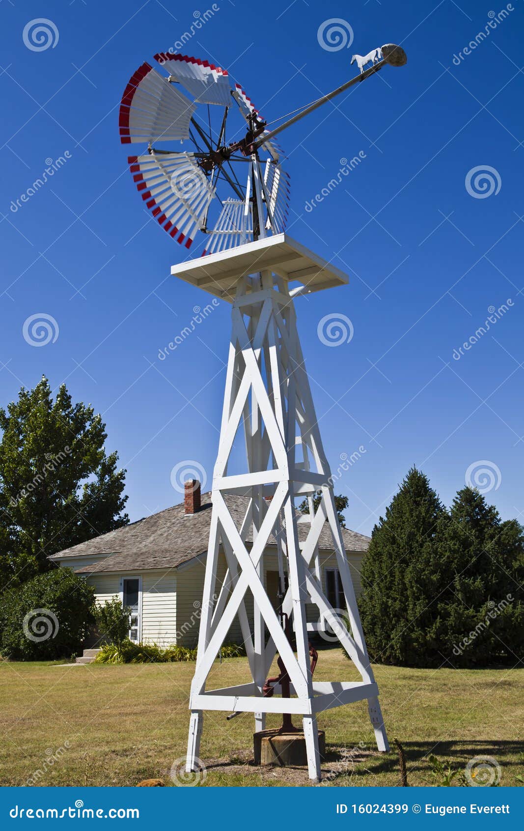 Windmill and Pump stock image. Image of remote, rural - 16024399