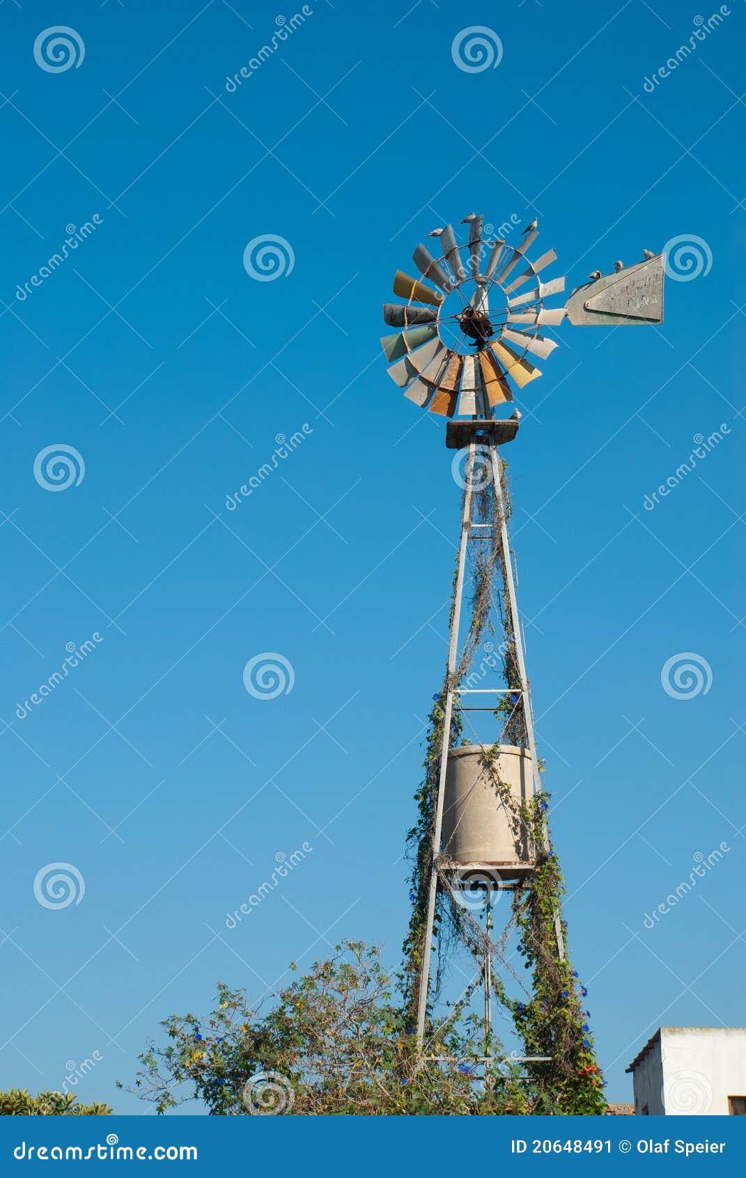 Windmill pump stock image. Image of equipment, windmill - 20648491