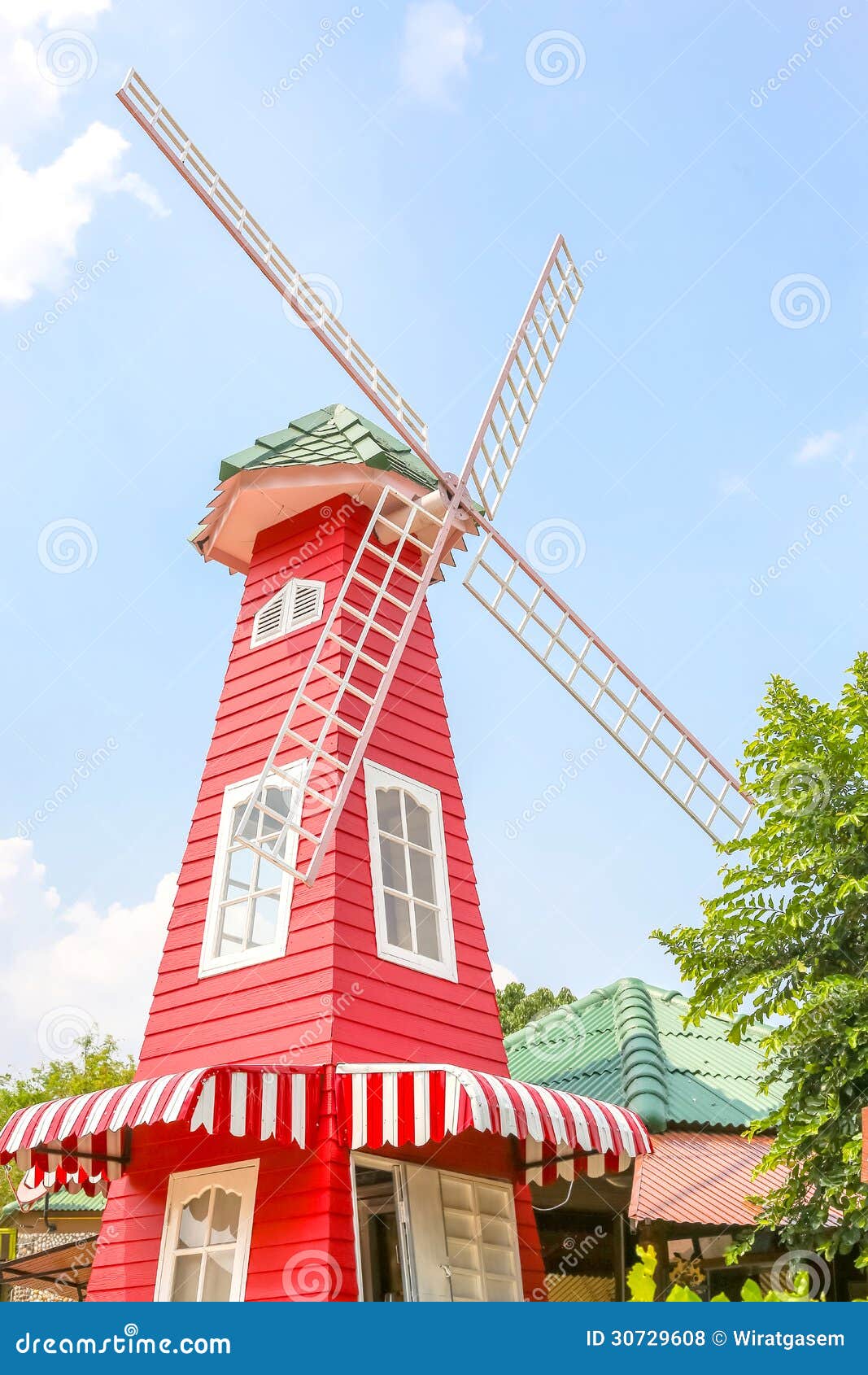 Windmill stock photo. Image of windmill, nature, architecture - 30729608