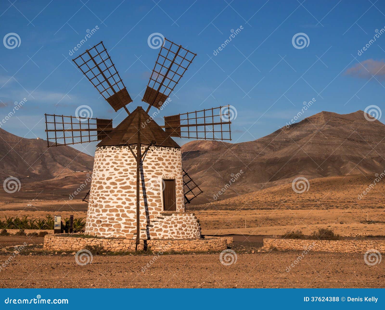 Windmill - Renewable Energy Stock Photo - Image of mountainous, canary ...