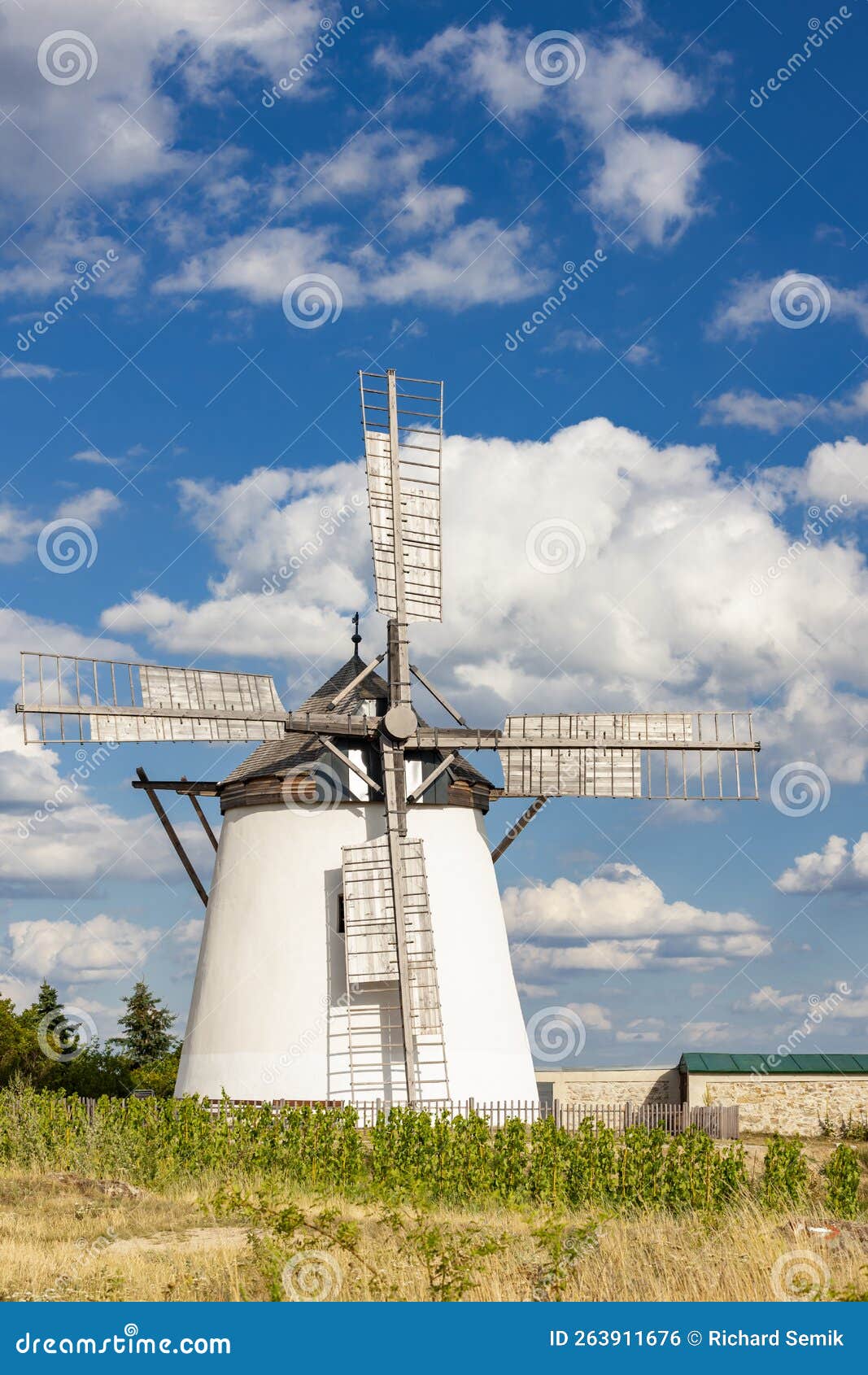 Windmill in Retz, Lower Austria, Austria Stock Photo - Image of ...