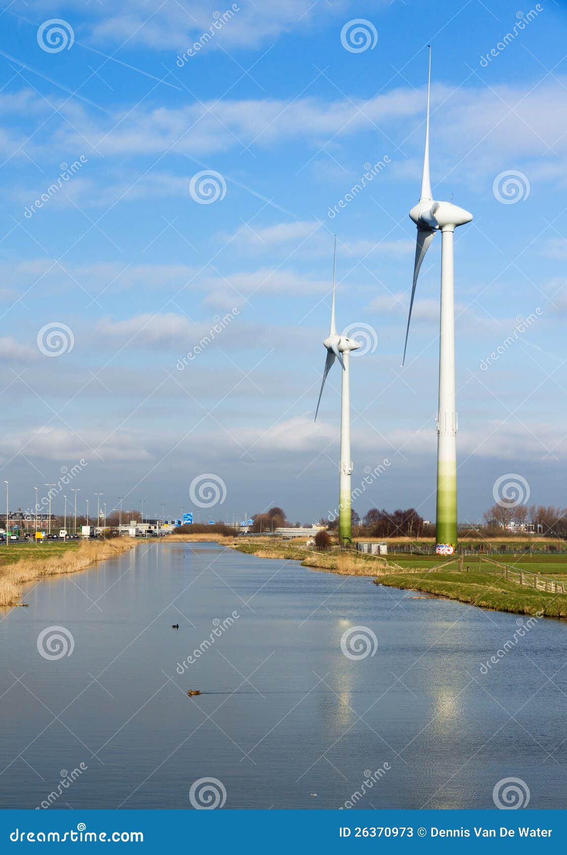 Windmill river stock image. Image of mill, sustainable - 26370973