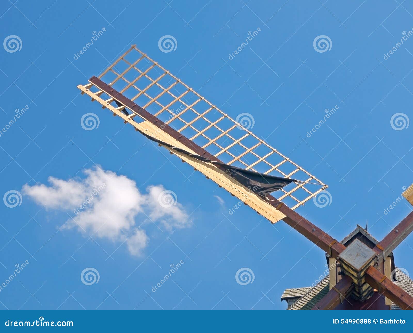 Windmill sail stock photo. Image of windmill, blue, wood - 54990888