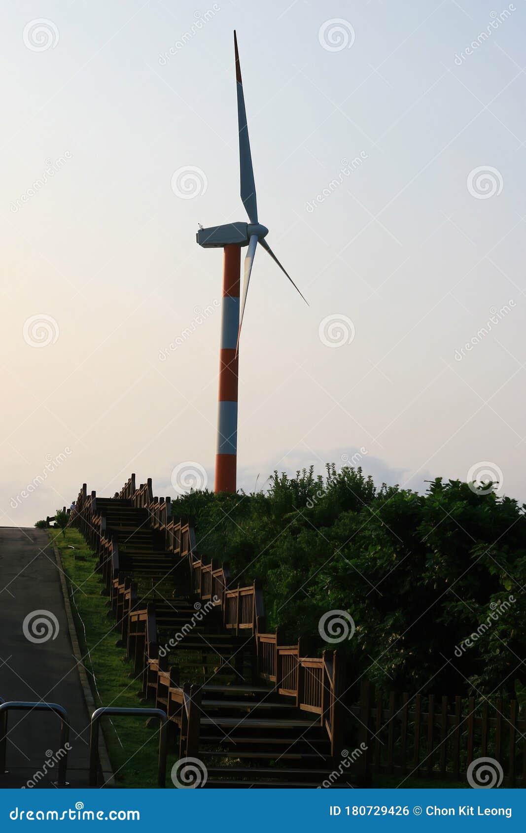 Windmill of the Shimen Wind Farm Stock Photo - Image of phenomenon ...