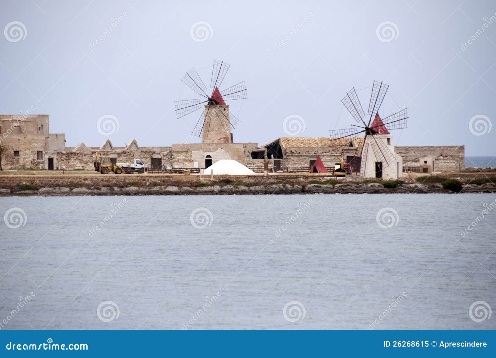 Windmill in Sicily, Italy stock image. Image of traditional - 26268615