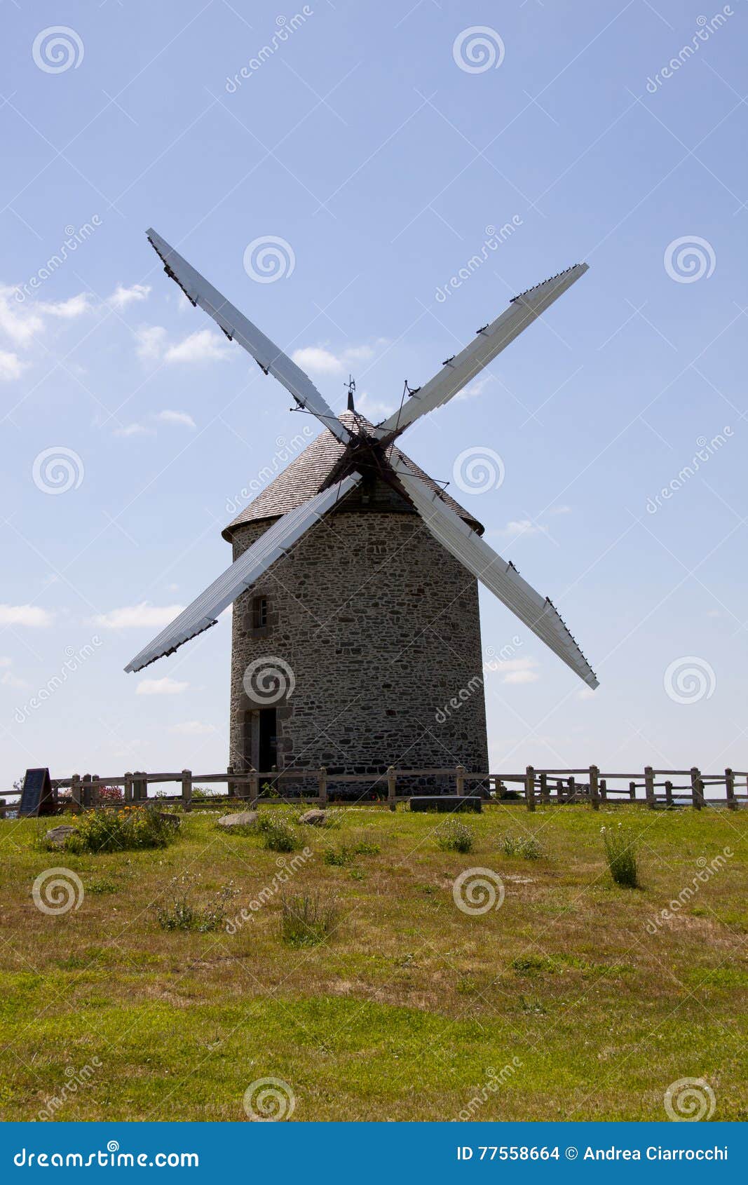 Windmill stock photo. Image of holland, windmill, blue - 77558664