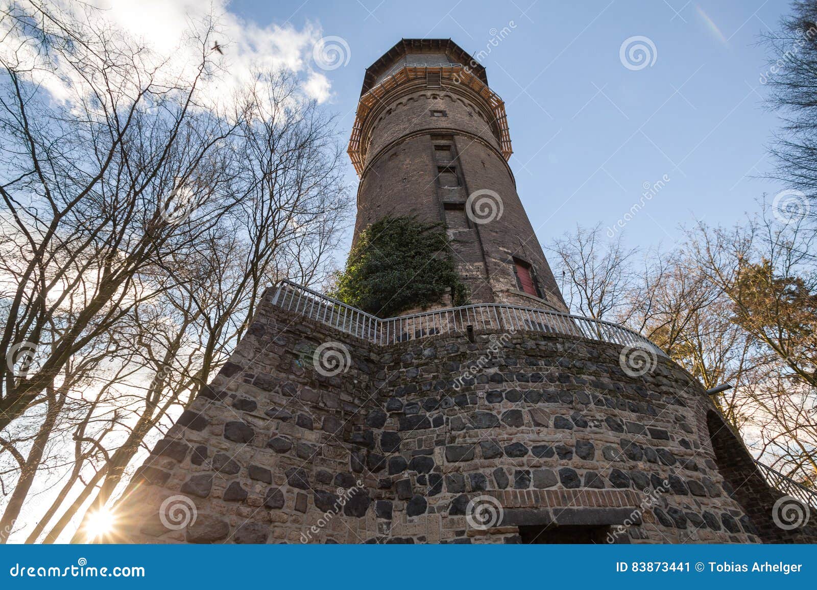 Windmill Tower Neuss Germany Stock Image - Image of windmuehlenturm ...