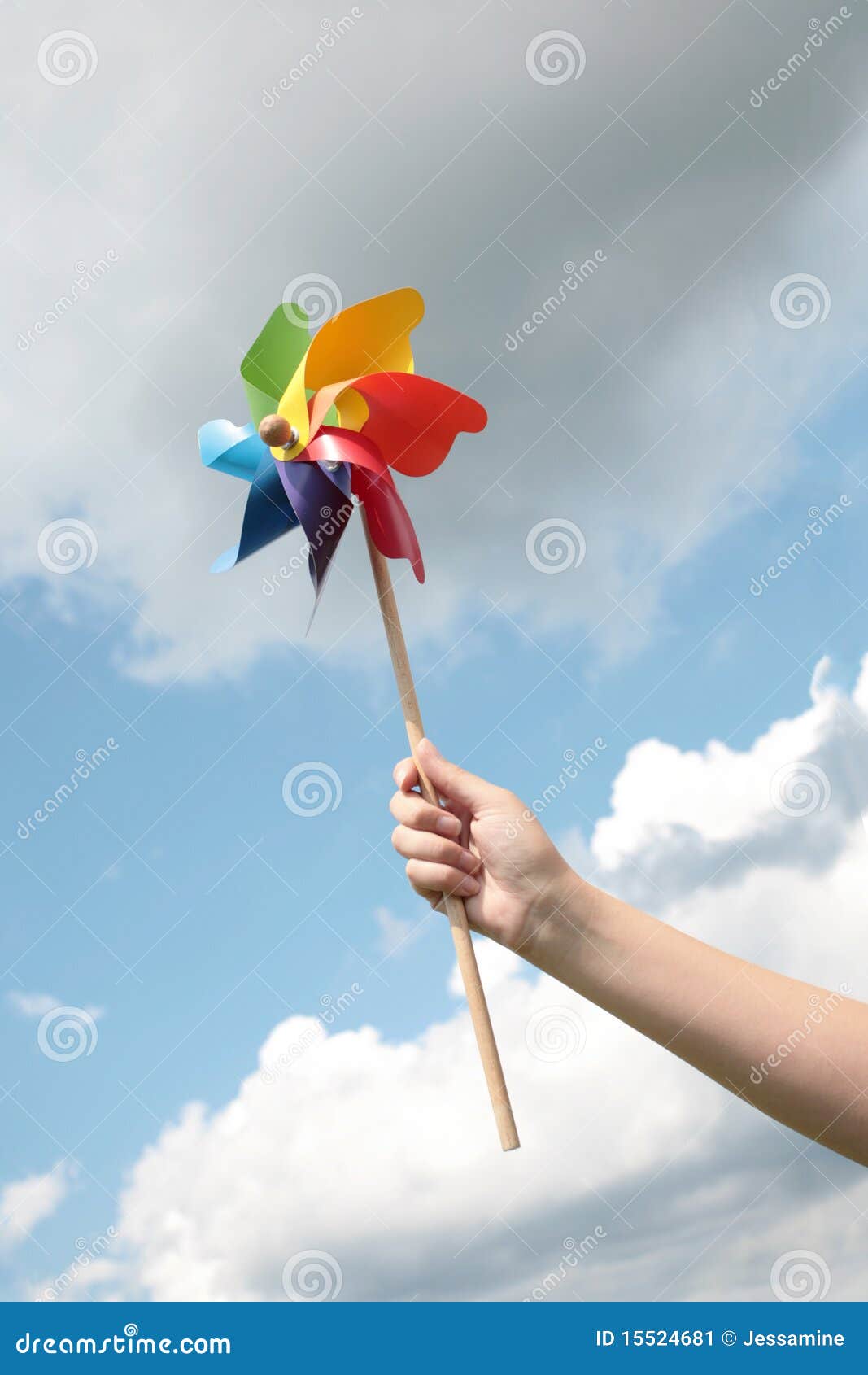 Windmill toy stock image. Image of round, color, palm - 15524681