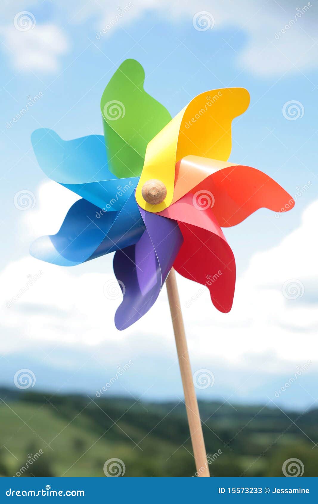 Windmill toy stock image. Image of pinwheel, round, color - 15573233