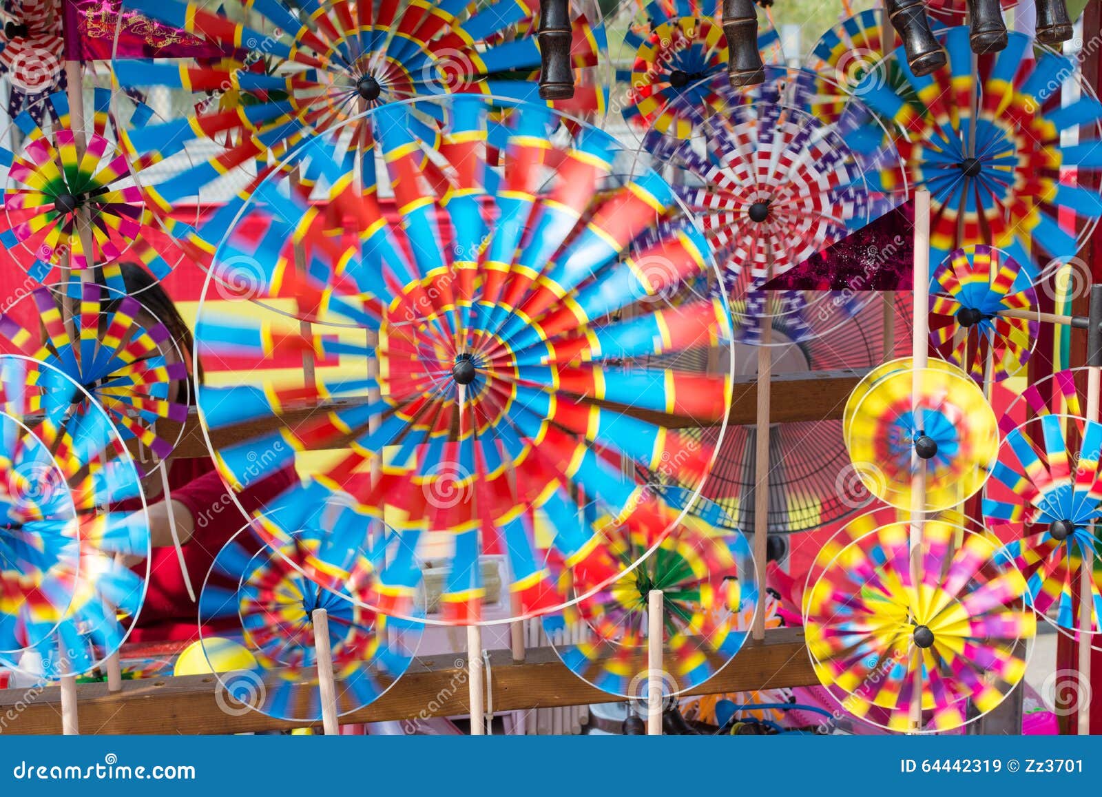 Windmill toy stock image. Image of happy, green, handmade - 64442319