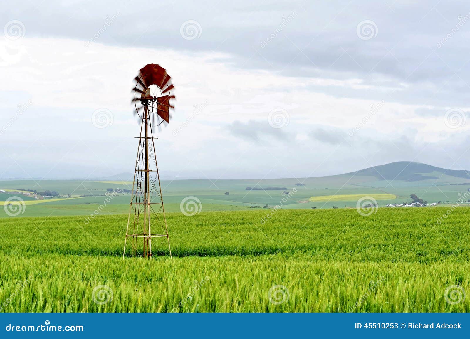 Windmill turning stock image. Image of agricultural, urban - 45510253