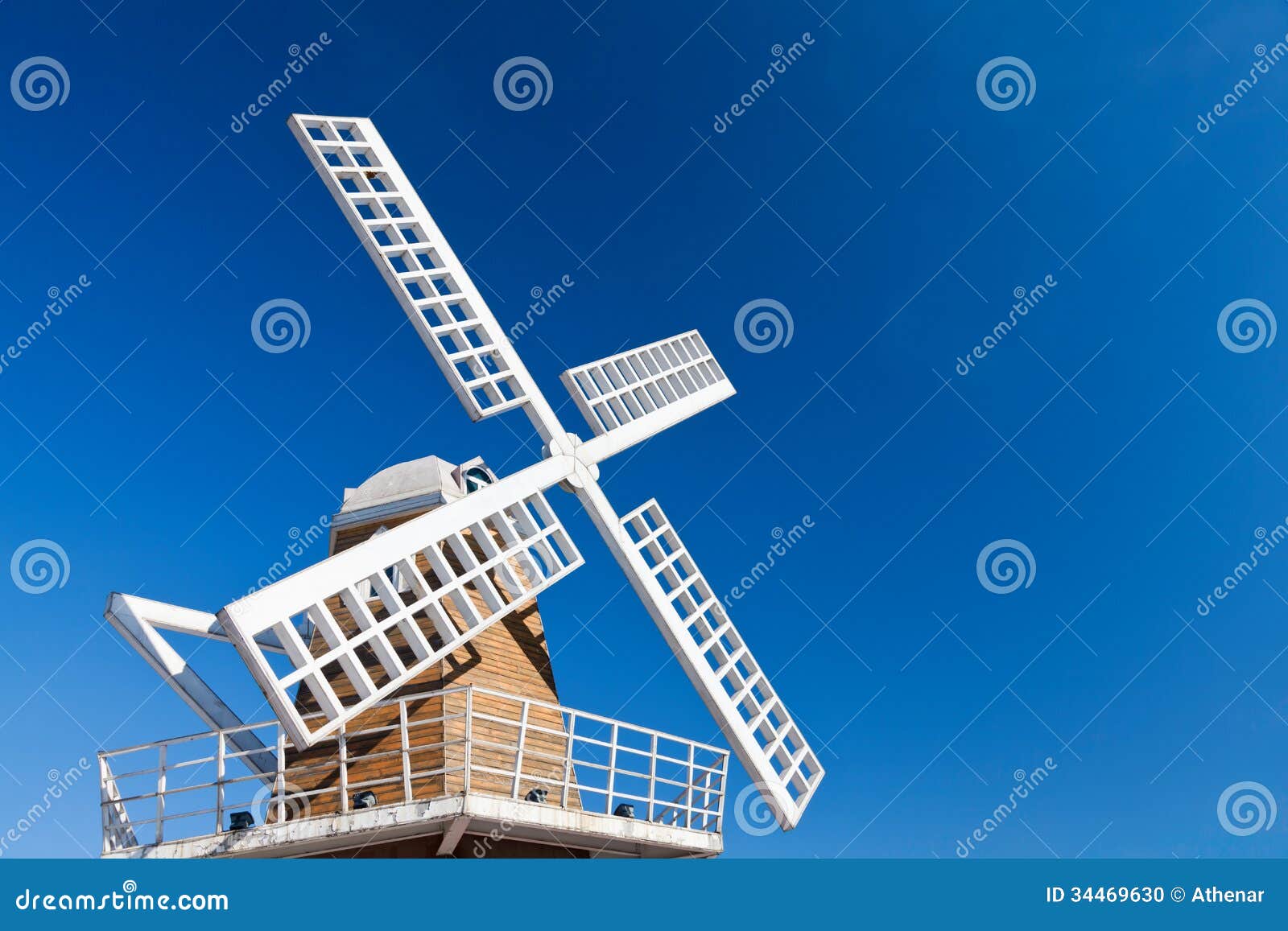 Windmill stock photo. Image of white, nature, building - 34469630