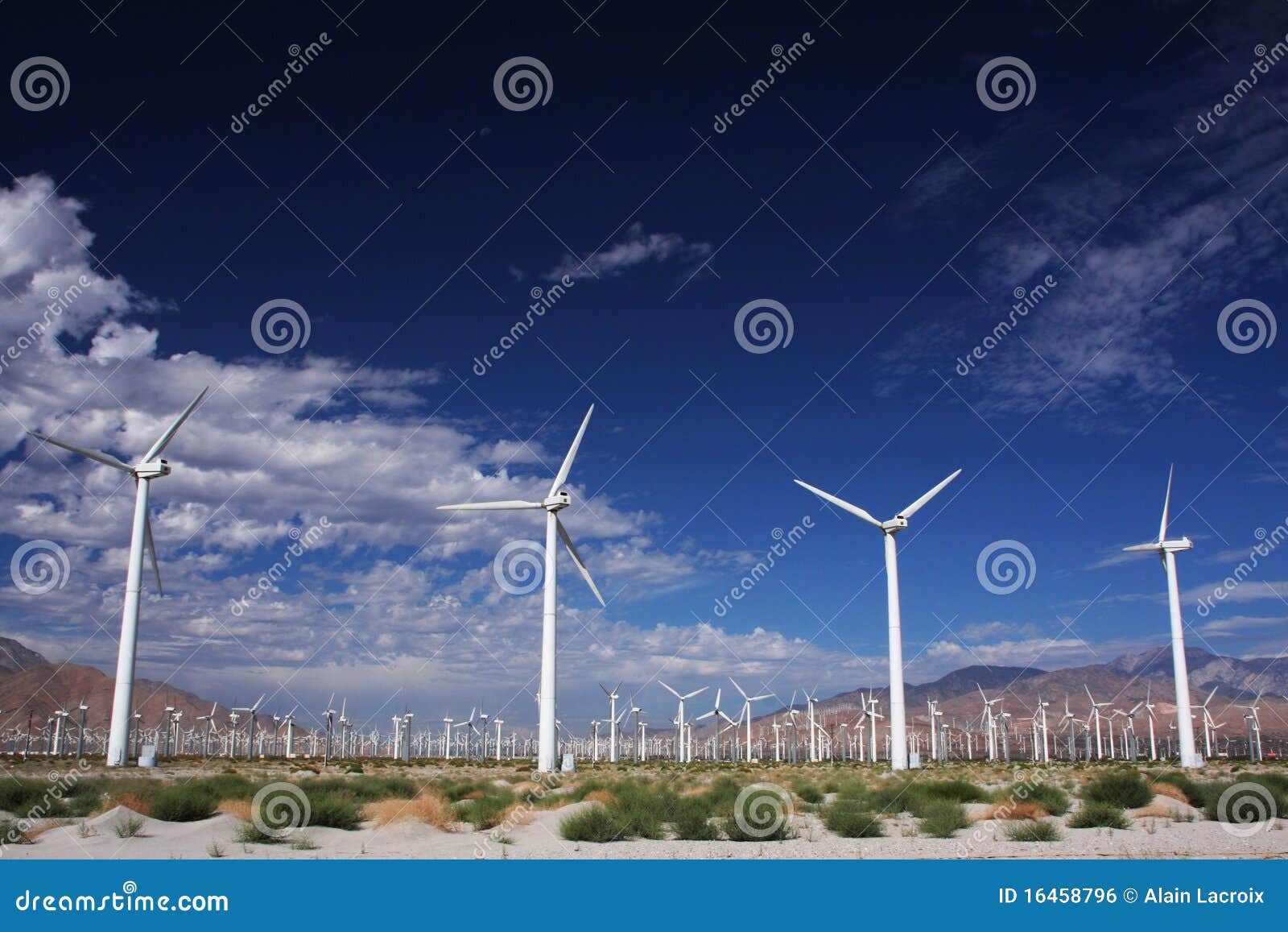 Windmill valley stock photo. Image of energy, electrical - 16458796