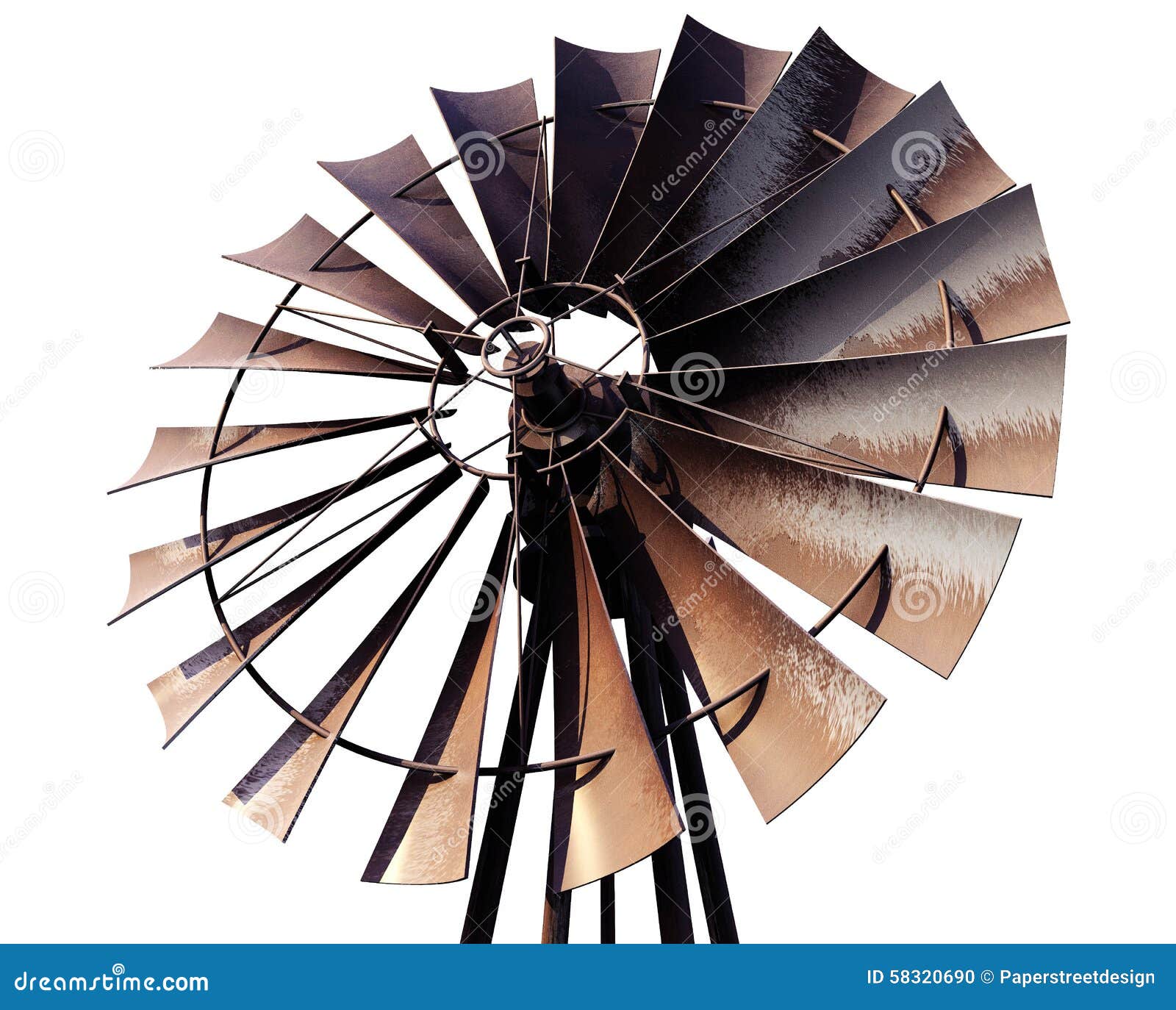 Windmill vanes stock photo. Image of blade, metal, lifestyle - 58320690