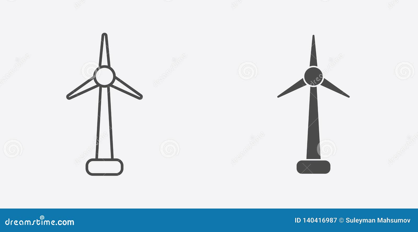 Windmill Vector Icon Sign Symbol Stock Vector - Illustration of mill ...