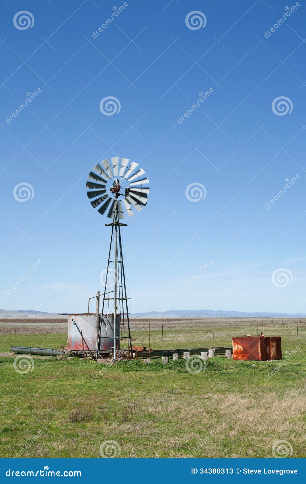 Windmill stock image. Image of bore, australia, artesian - 34380313