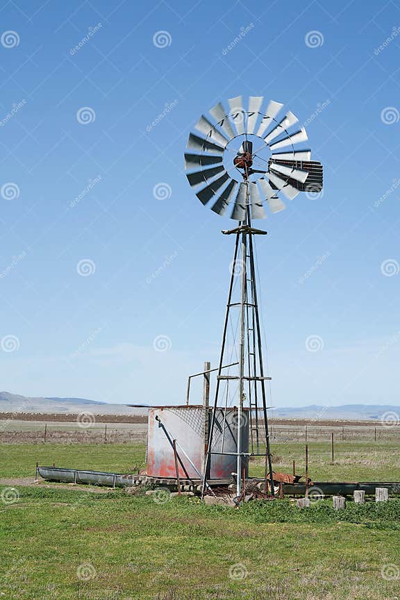 Windmill stock image. Image of machine, mill, farming - 34380387