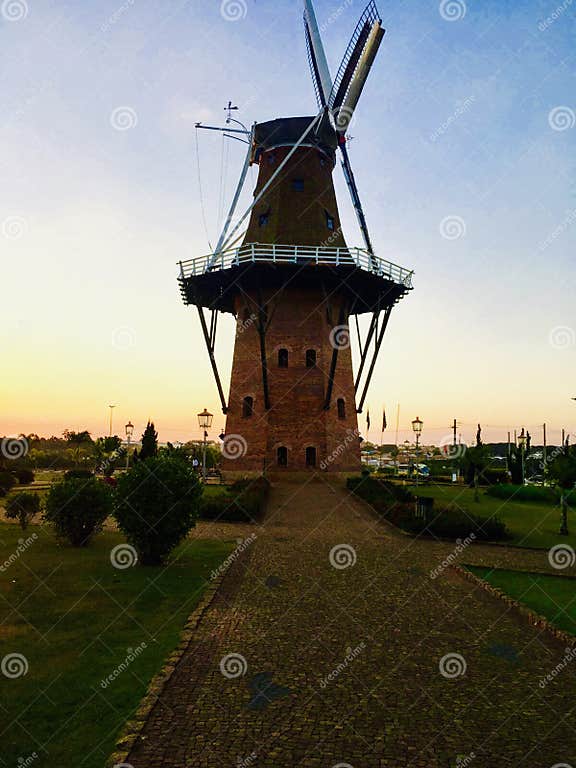 Windmill stock photo. Image of landscape, windmill, view - 153747558