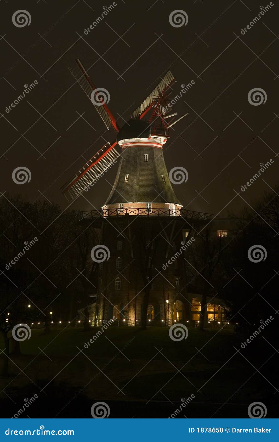 Windmill am Wall, Bremen, Germany Stock Photo - Image of windmill ...